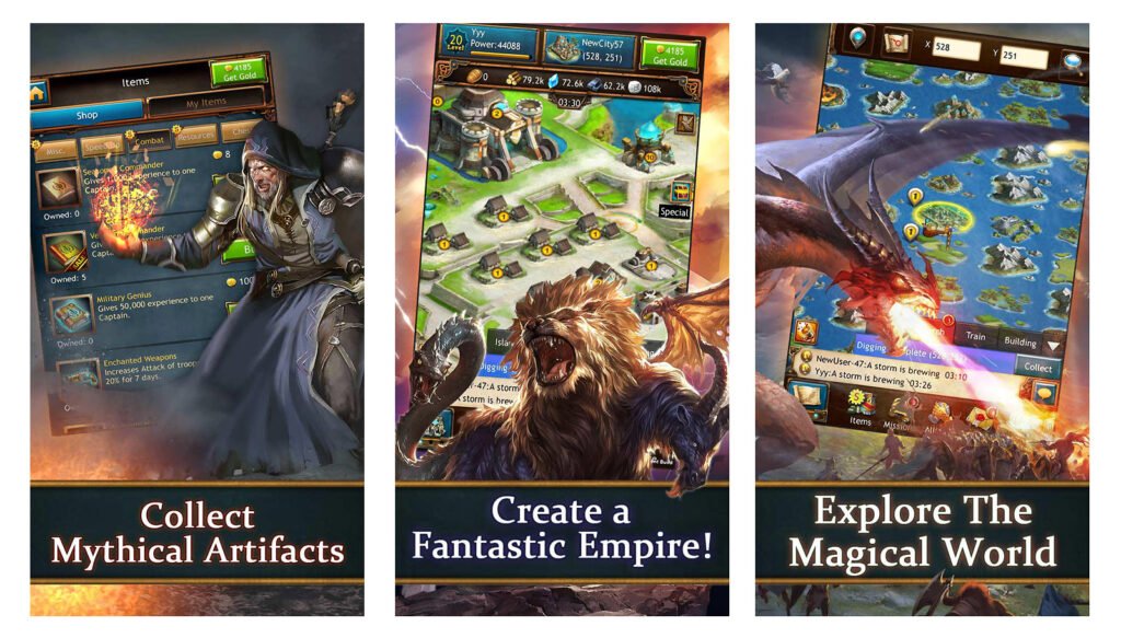 Arcane Empire Mobile Game - AW | Game UI Designer and Art Director