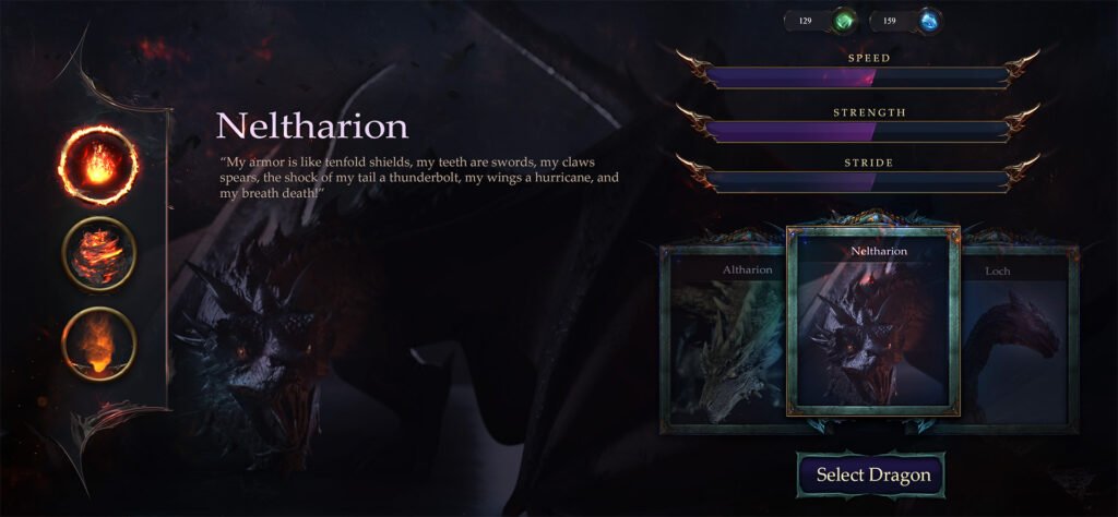 Dragons Mobile Game UI Design - AW | Game UI Designer and Art Director